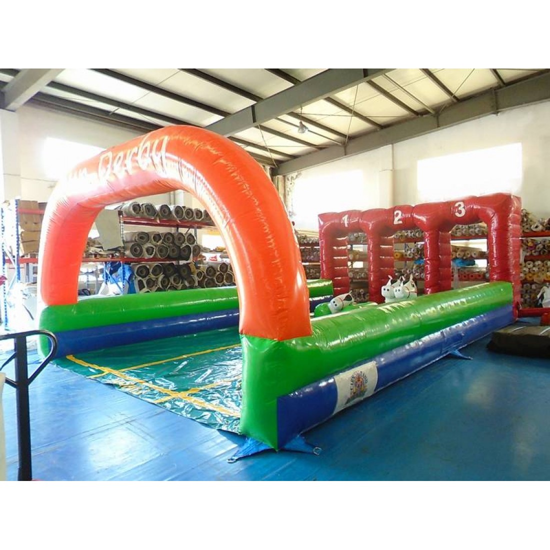 Inflatable Derby 3 Lane, Cheap Inflatable Derby 3 Lane For Sale